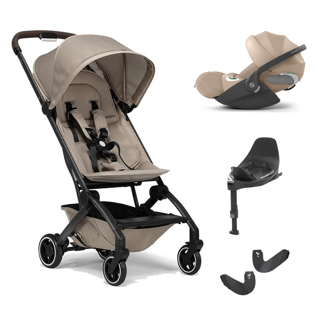 Joolz Aer+ Pushchair & Cloud T (Cozy Beige) Travel System - Sandy Taup