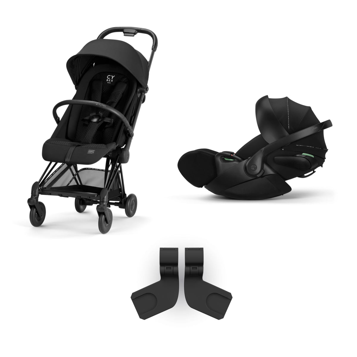 CYBEX COYA Stroller & Cloud T Bundle – Urban Mobility Collection | Bla
