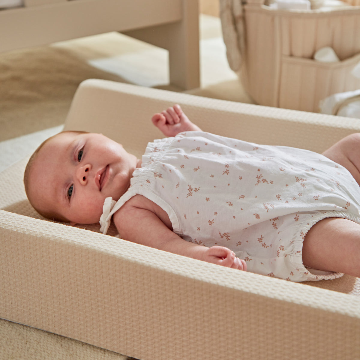 CuddleCo Wedge Changing Mat | Cashmere Waffle