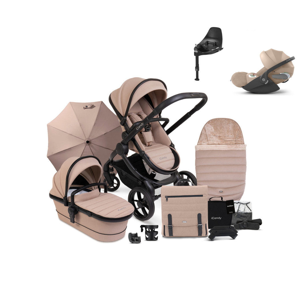 iCandy Peach 7 Cloud T (Cozy Beige) Complete Bundle - Cookie